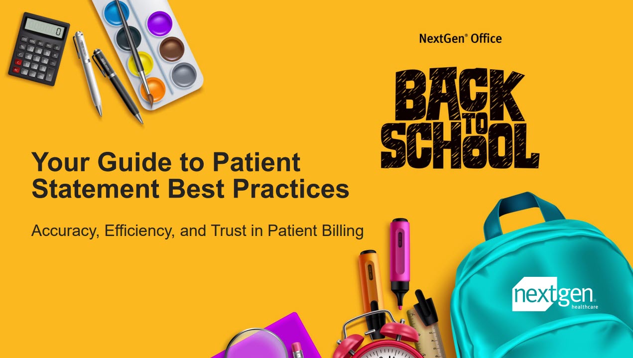 NextGen Office Guide to Patient Statement Best Practices